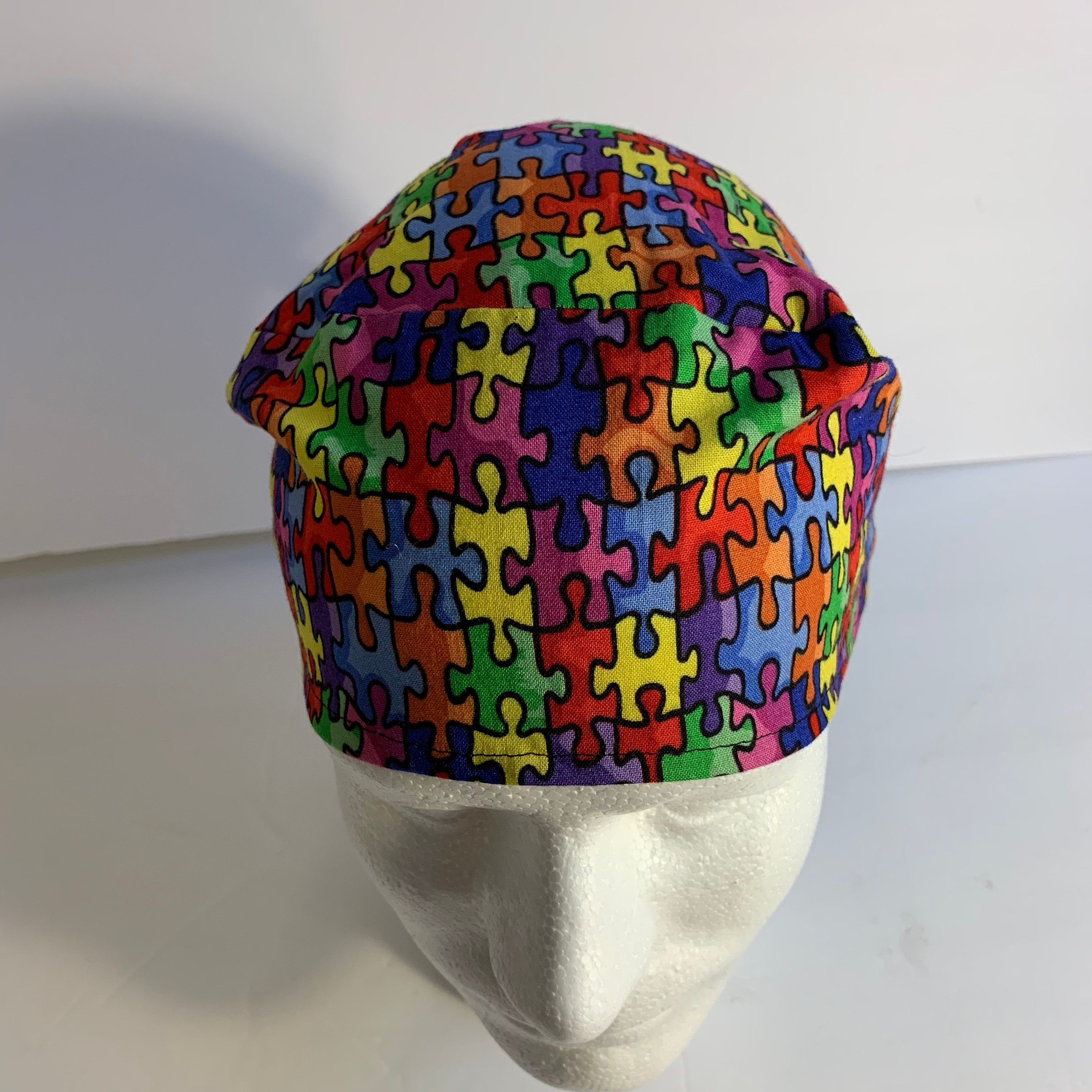 Cotton Print Scrub Cap. Washable. Handmade. One Size Fits Most. - Etsy
