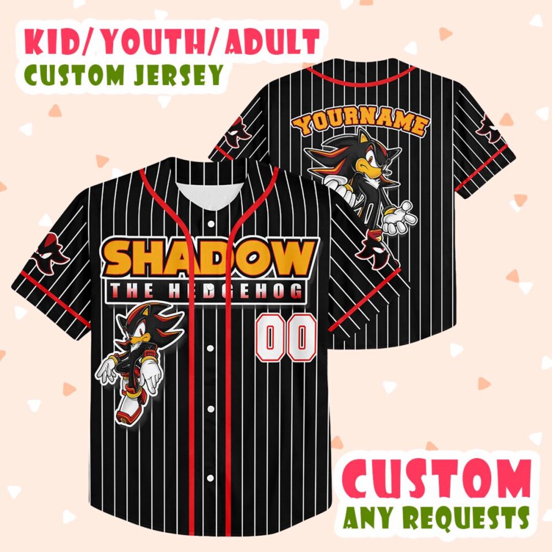 Personalized Sonic 3 the Hedgehog Shadow the Badass Jersey, Sonic ...