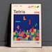 Single Tetris Print, Retro, Video Games, Kids Room Décor, Classic ...