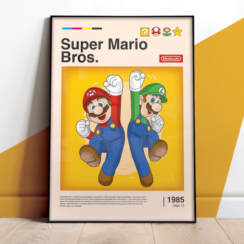 Super Mario Decor - Etsy