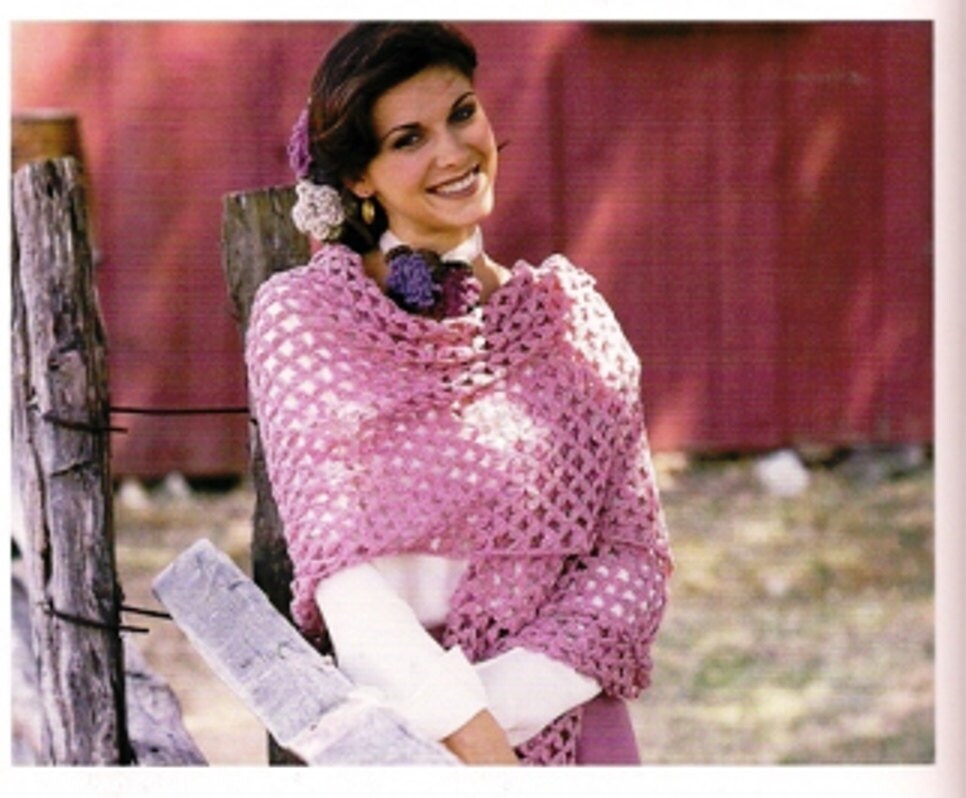 INSTANT DOWNLOAD Vintage Crochet Pattern 1954 Lace Wrap - Etsy