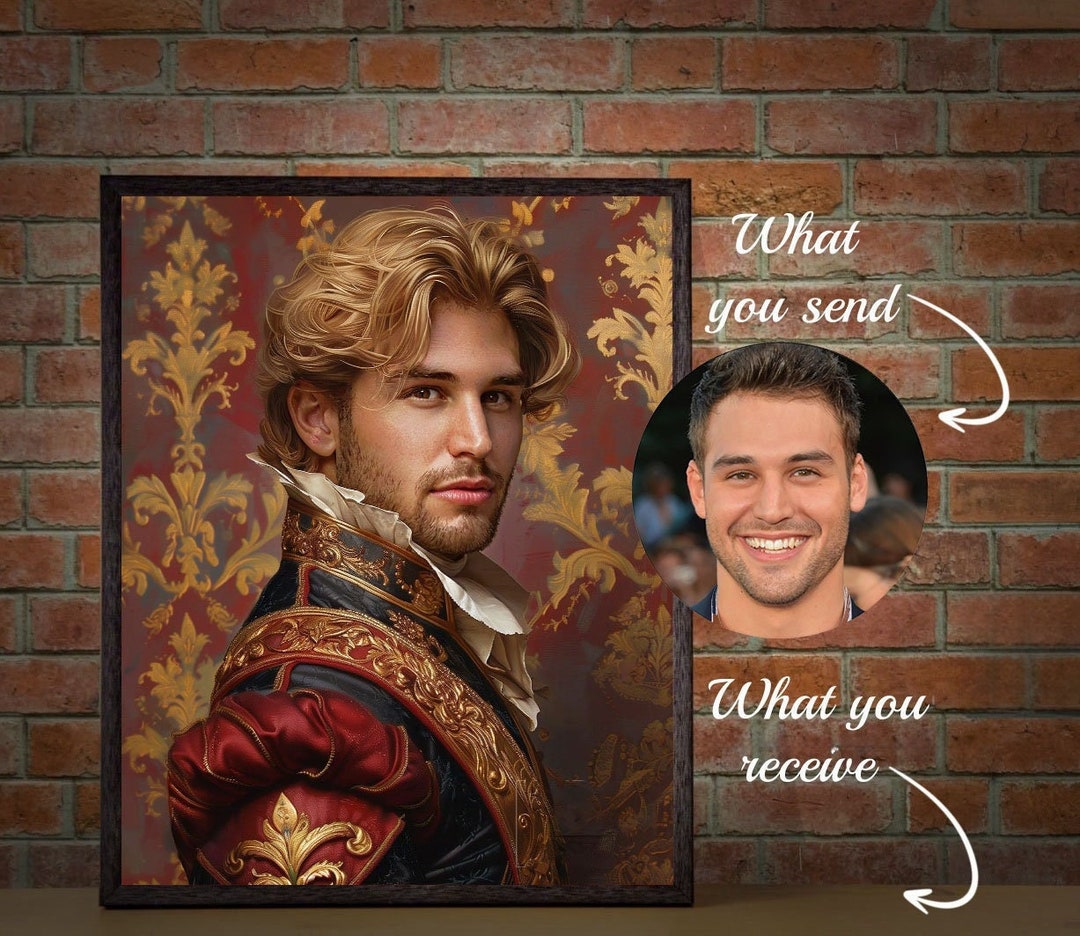 CUSTOM ROYAL PORTRAIT From Photo, Renaissance Portrait, Prince Portrait ...