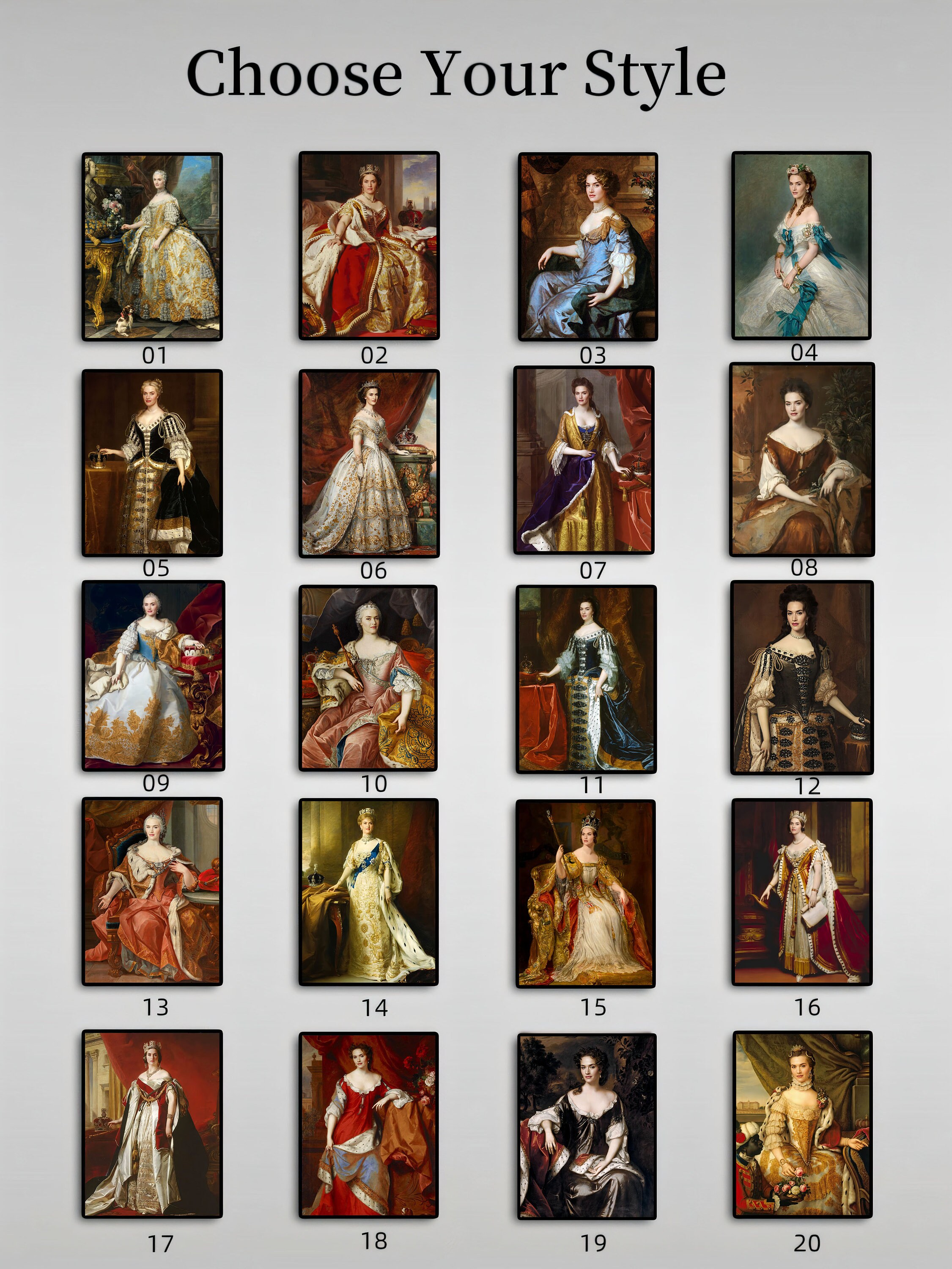 CUSTOM ROYAL PORTRAIT From Photo, Renaissance Queen Portrait, Princess ...