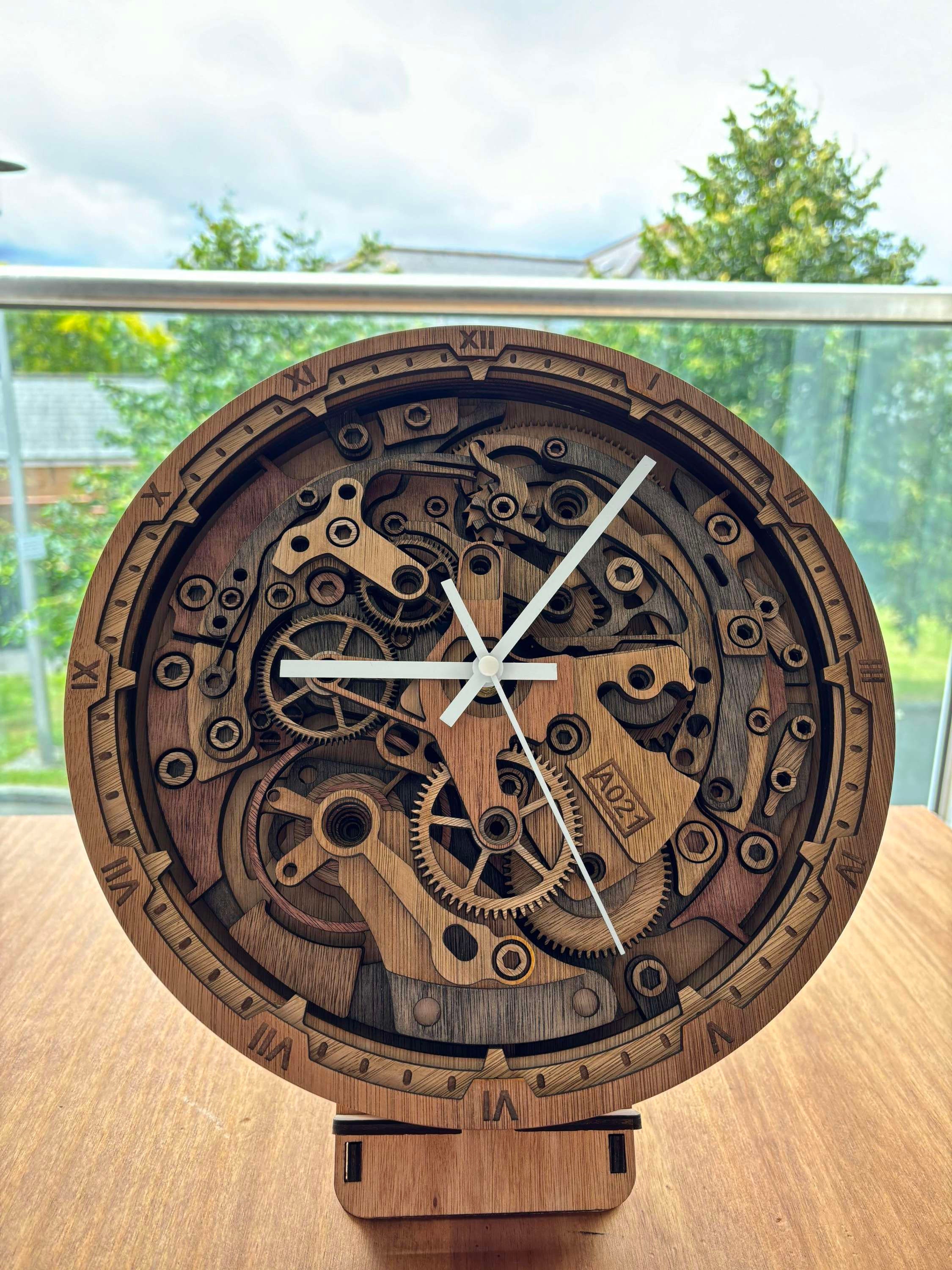 Handmade Mutli Layered and Colored Gears Wall Clock - Etsy