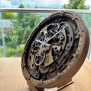 Handmade Mutli Layered and Colored Gears Wall Clock - Etsy