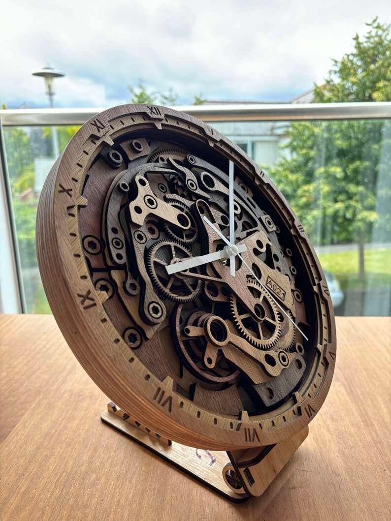 Handmade Mutli Layered and Colored Gears Wall Clock - Etsy