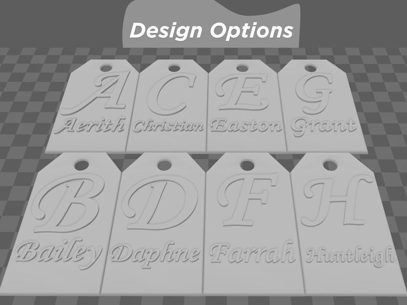 Custom 3D Printed Name Tags: Personalized PLA Gift Tags - Etsy
