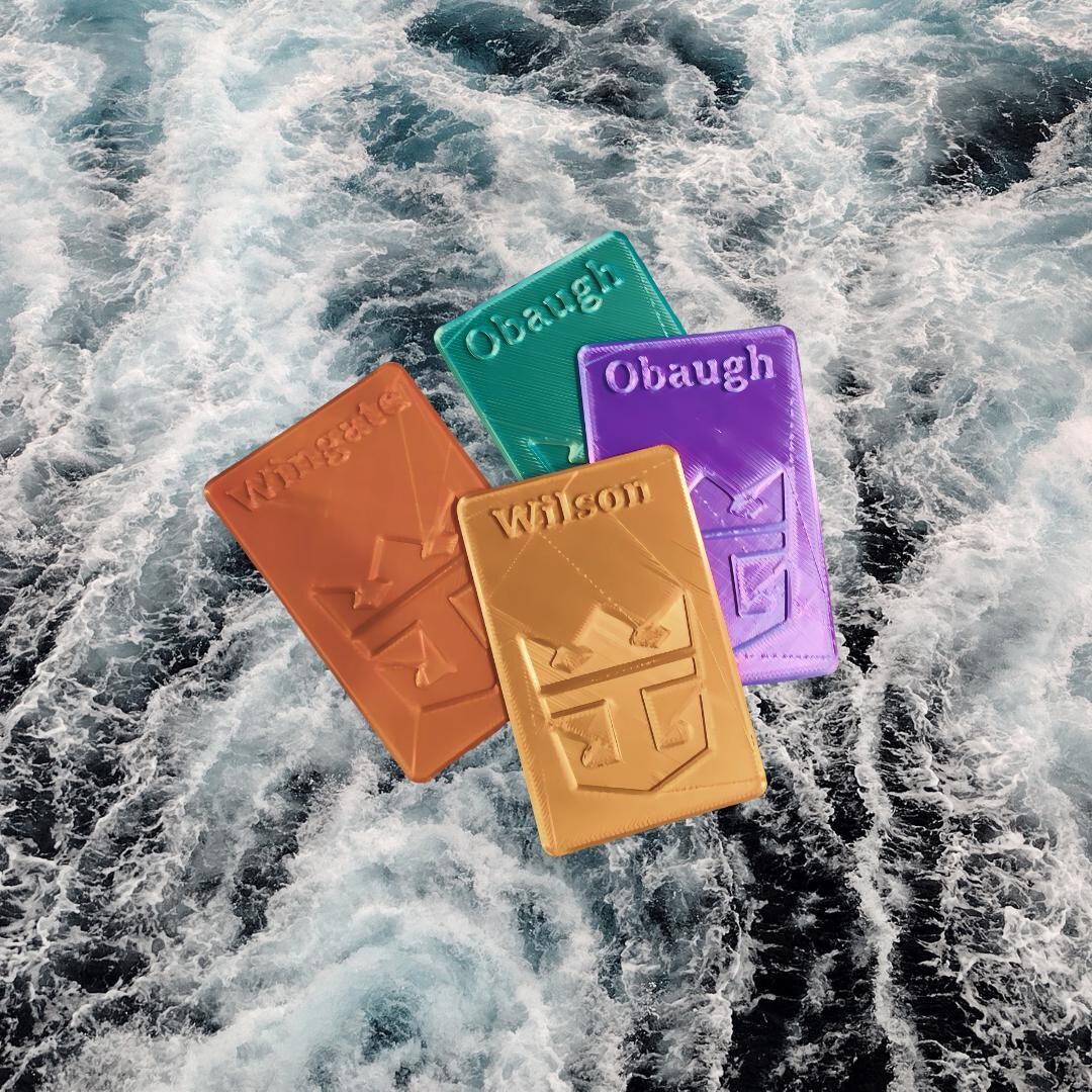 Personalized 3D Printed Cruise Cabin Light Card for RC Keeps Lights on ...
