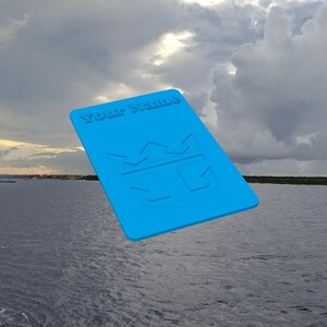 Personalized 3D Printed Cabin Card for RC- Keeps Cabin Outlets/lights ...