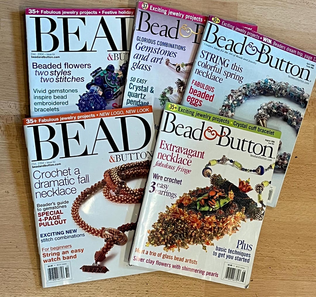 2004 Bead & Button Magazines 5 Issues - Etsy