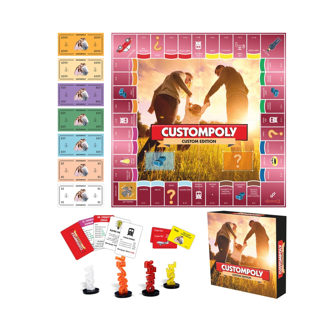 Custompoly Board Game, Personalized Board Game, Custom Board Game ...