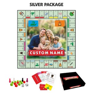 Customopoly Board Game, Game Board, Customized Gift, Personalized Board ...
