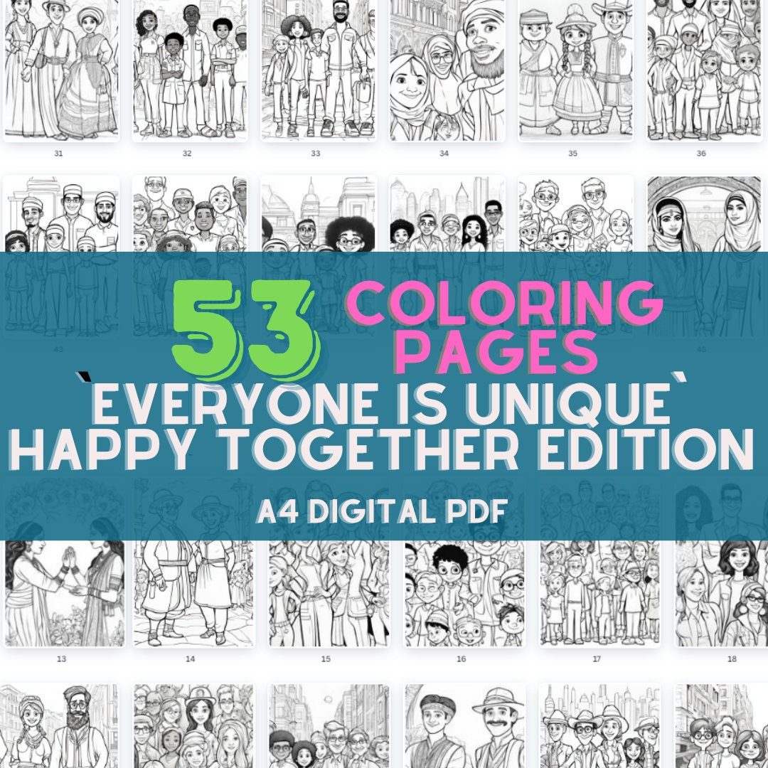 Coloring Pages Citizenship & Inclusivity for the Classroom / Education ...