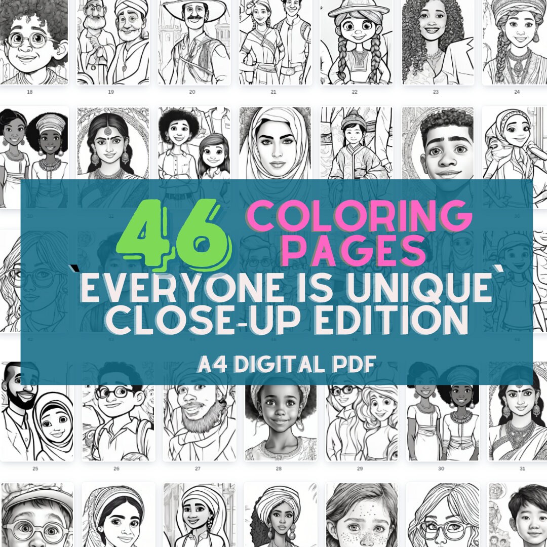 Coloring Pages Citizenship & Inclusivity for the Classroom / Education ...