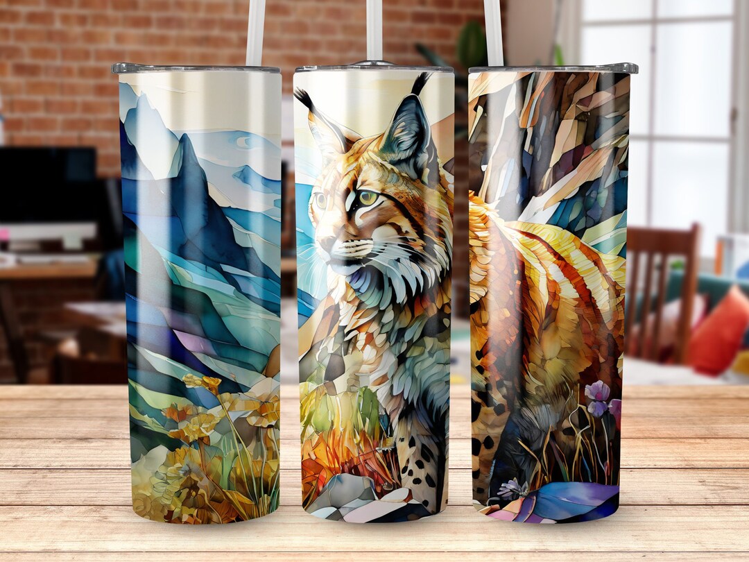 Bobcat Mountain Tumbler Wrap: Geometric PNG Design (digital Download ...