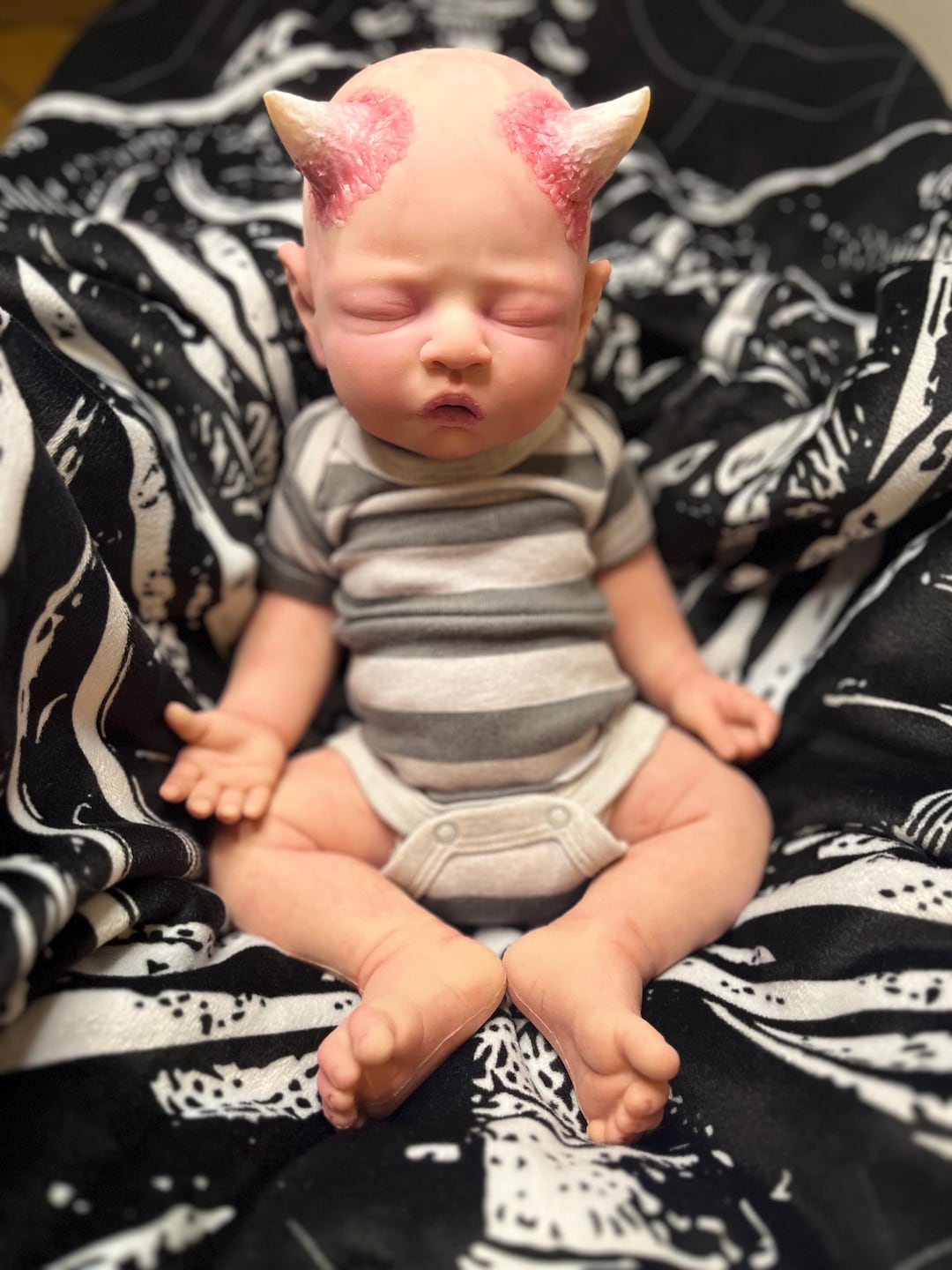 FULL BODY SILICONE Alternative Demon Reborn Baby, 17in 5lb, Fully ...