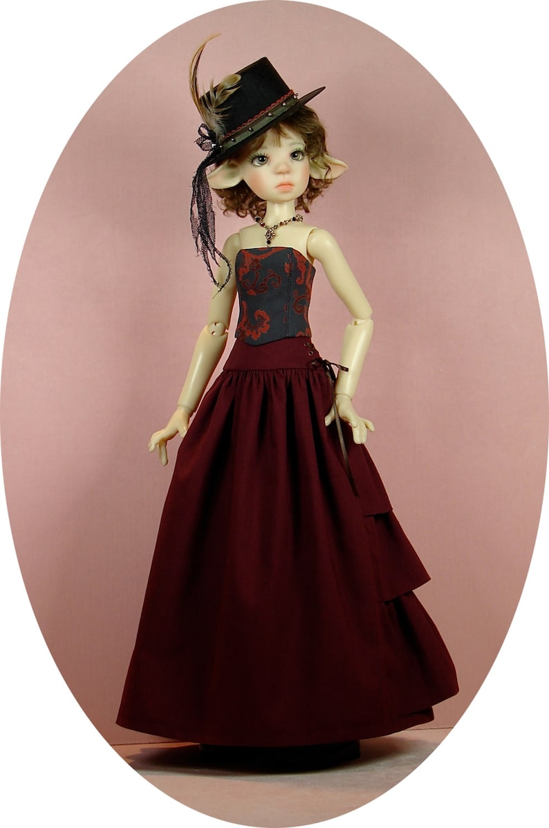 Gracefaerie Pattern 60, Waterfall. Waterfall Skirt for Kaye Wiggs 50cm ...