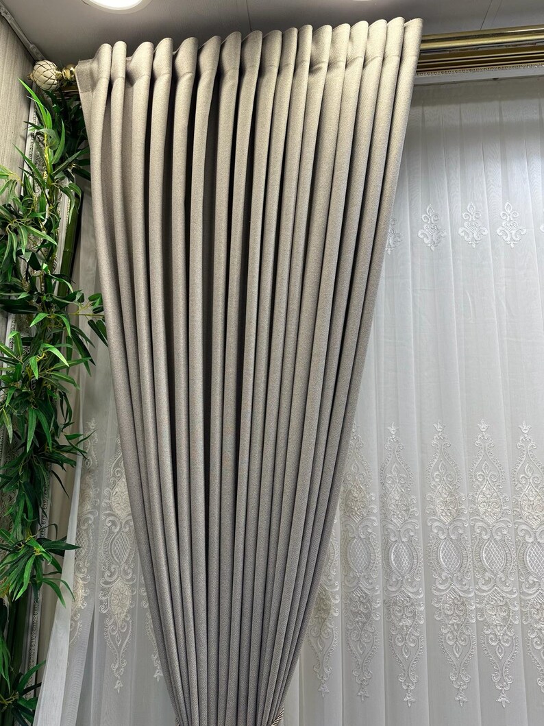 Rustic Ringed Living Room Luxury Flat Stitched High-quality Pleatless ...