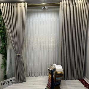 Rustic Ringed Living Room Luxury Flat Stitched High-quality Pleatless ...