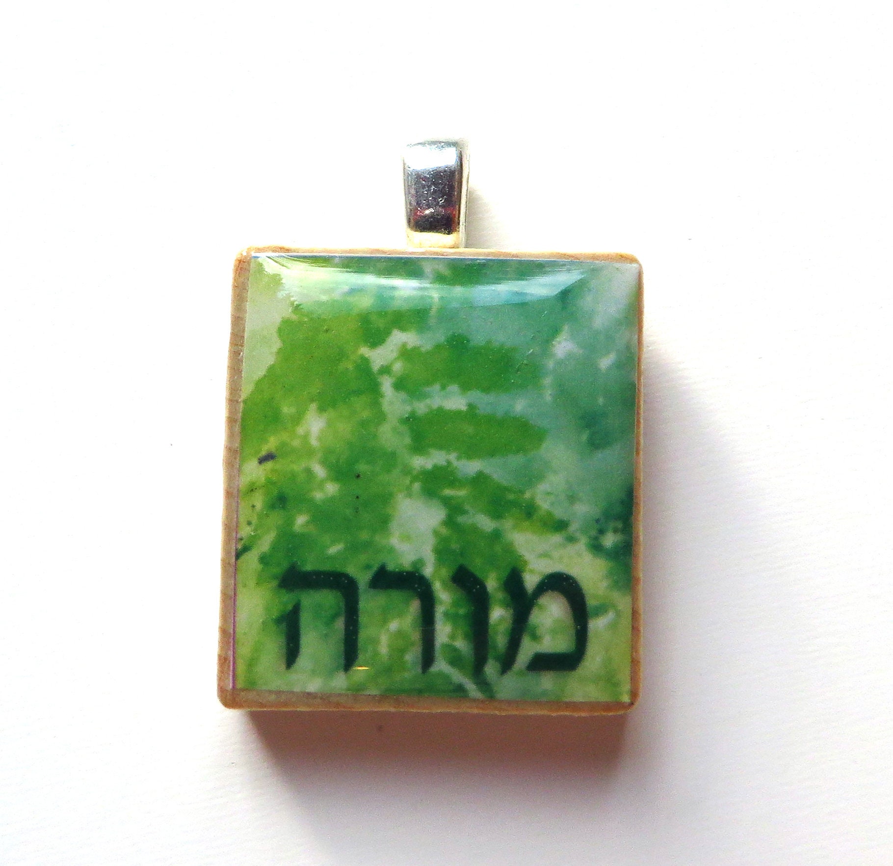 Moreh or Morah - Teacher - Hebrew Scrabble Tile Pendant With Ancient ...