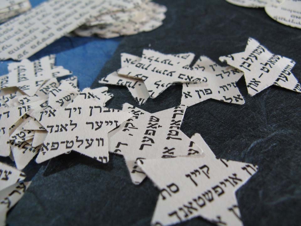 Vintage Hebrew Paper Shapes Stars, Tags, Squares, Circles - Etsy