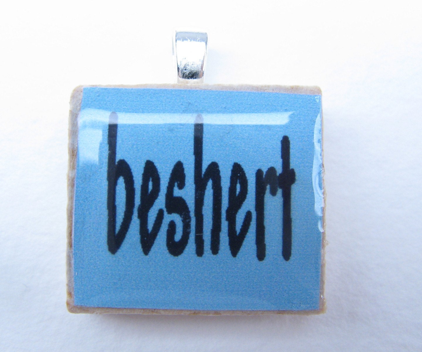 Beshert My Destiny Hebrew Scrabble Tile With Blue - Etsy