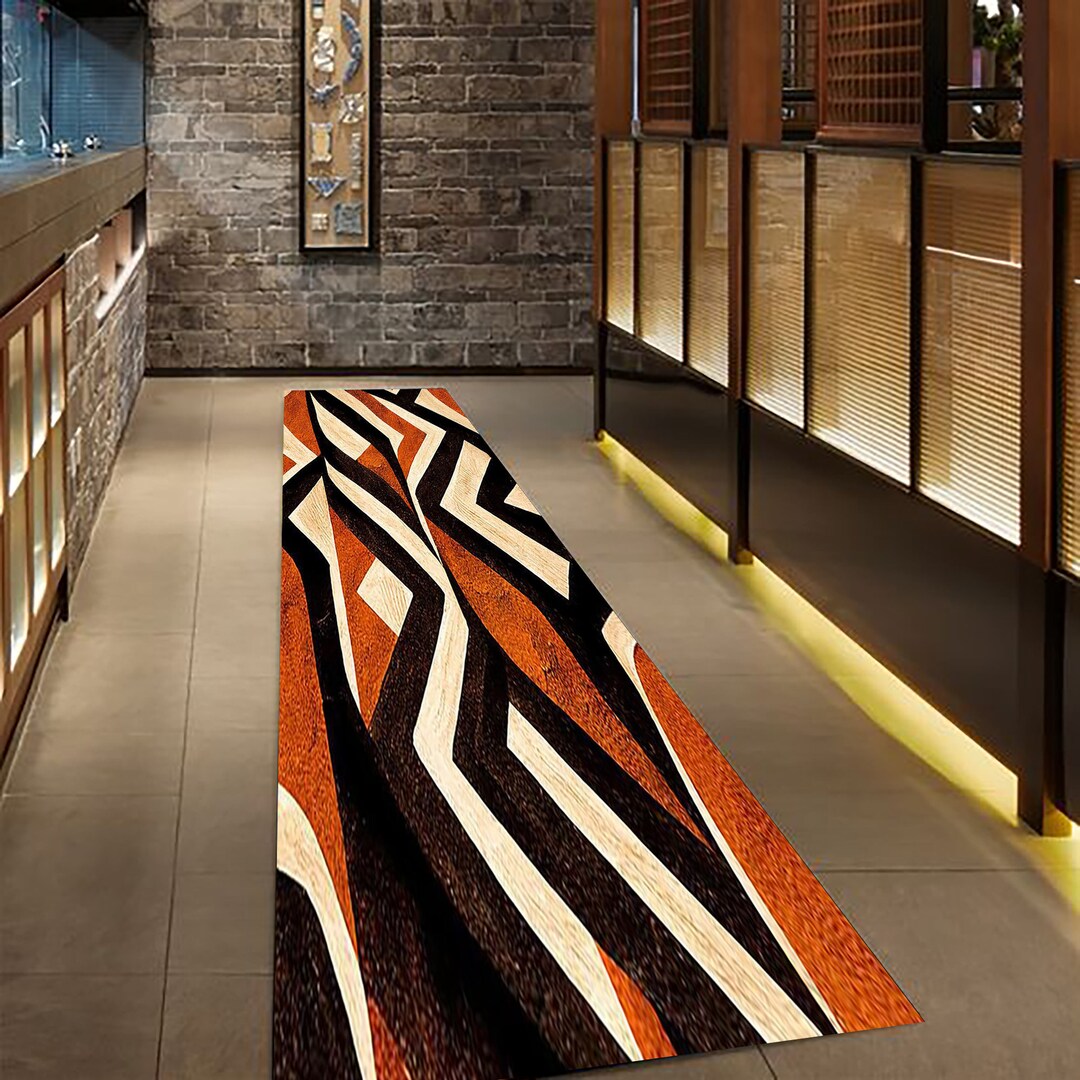 Farmhouse Runner, Brown Runner, Corridor Runner, Kitchen Long Rug ...