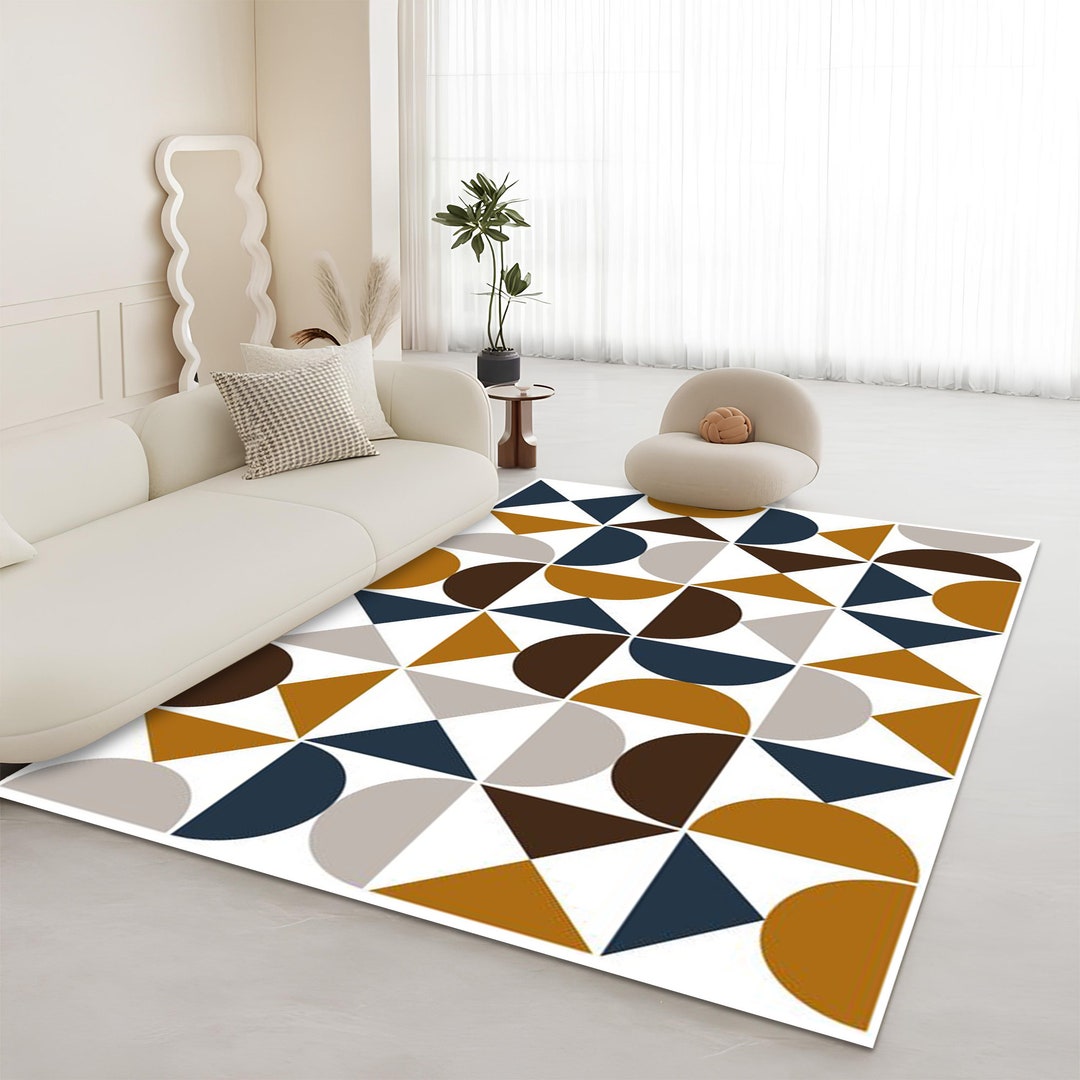 Geometric Decor Rug, Modern Kilim Rug, Mustard Color Rug, Livingroom ...