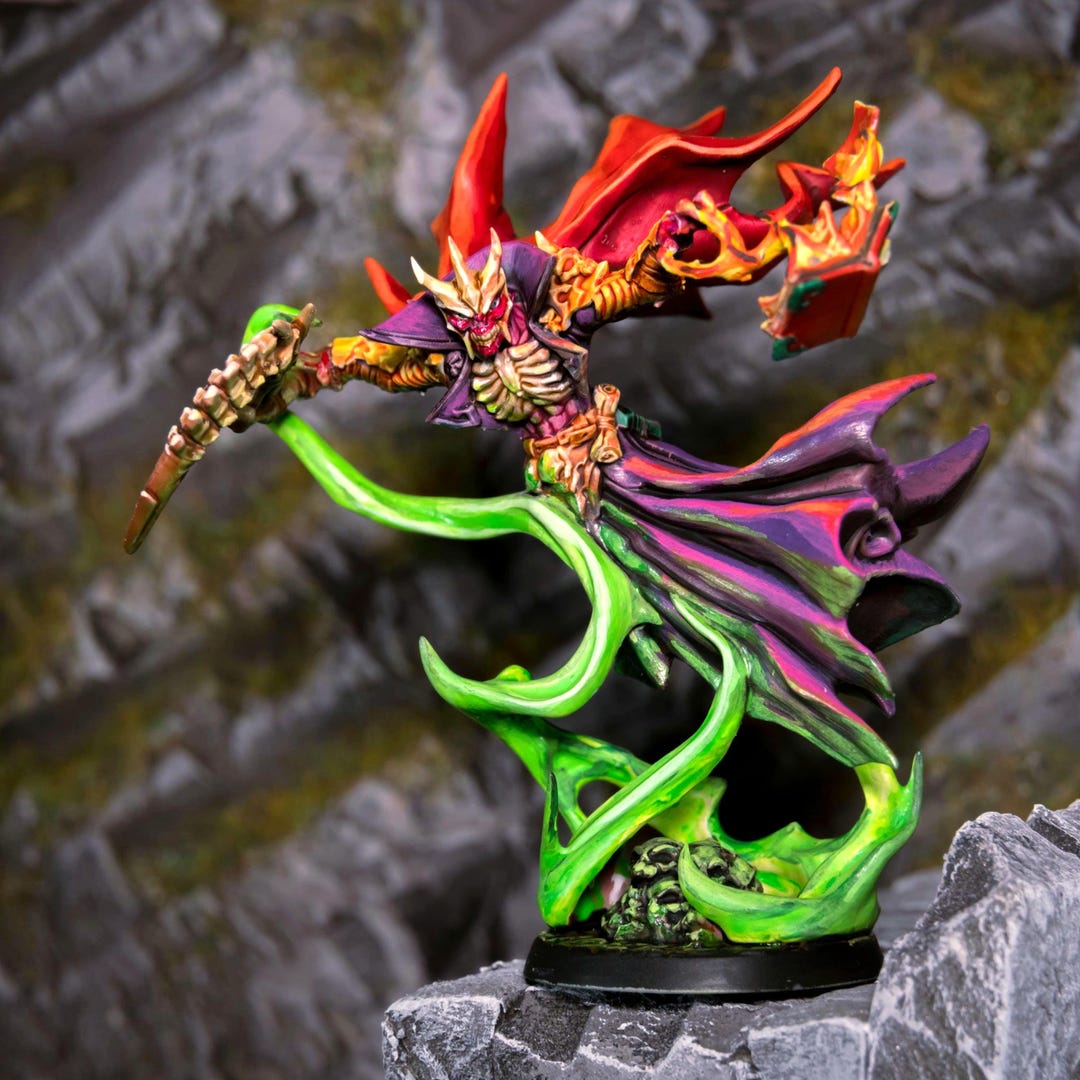 Dnd Mini Hand Painted Lich 32mm Scale Quality Resin Figure Gift for ...