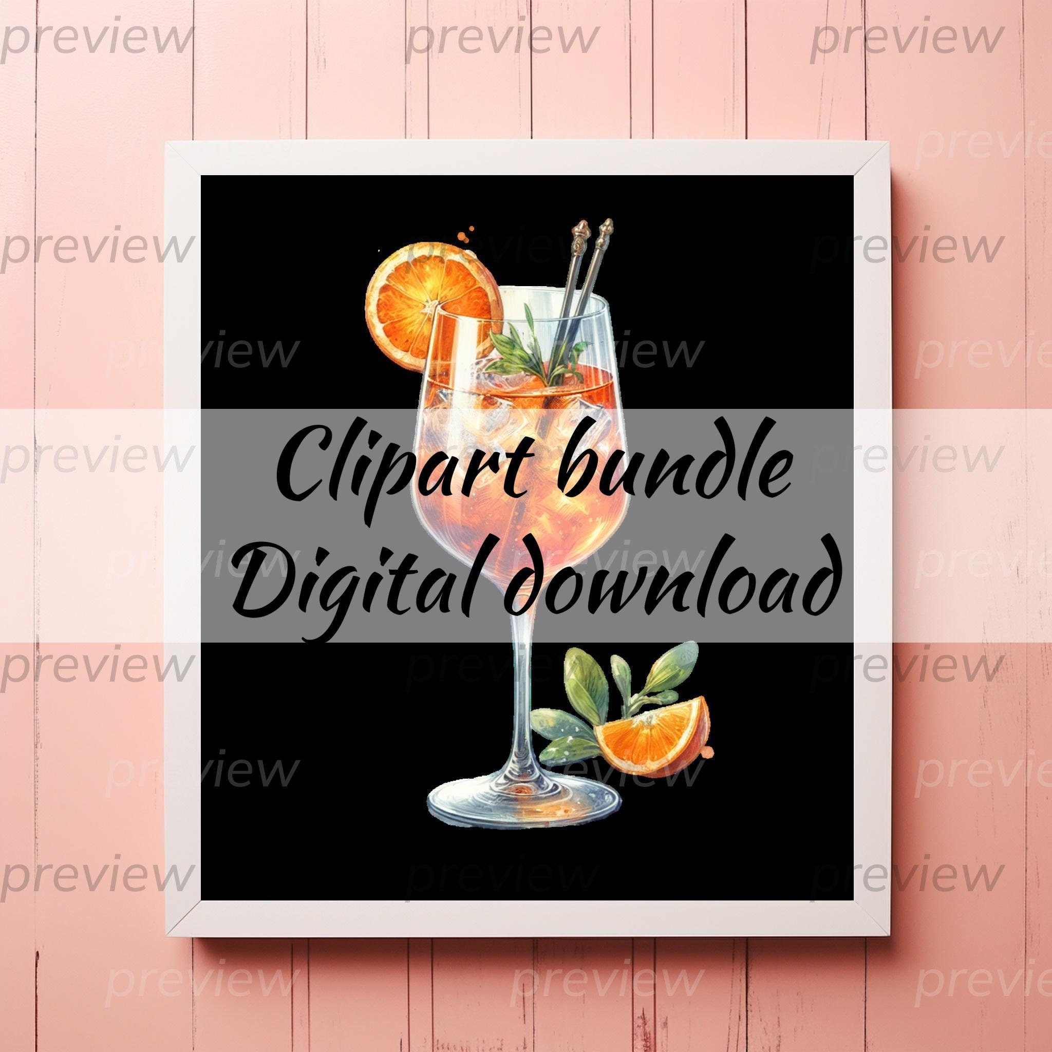Aperol Spritz PNG, Cocktail Illustration, Illustrative Designs, Custom ...