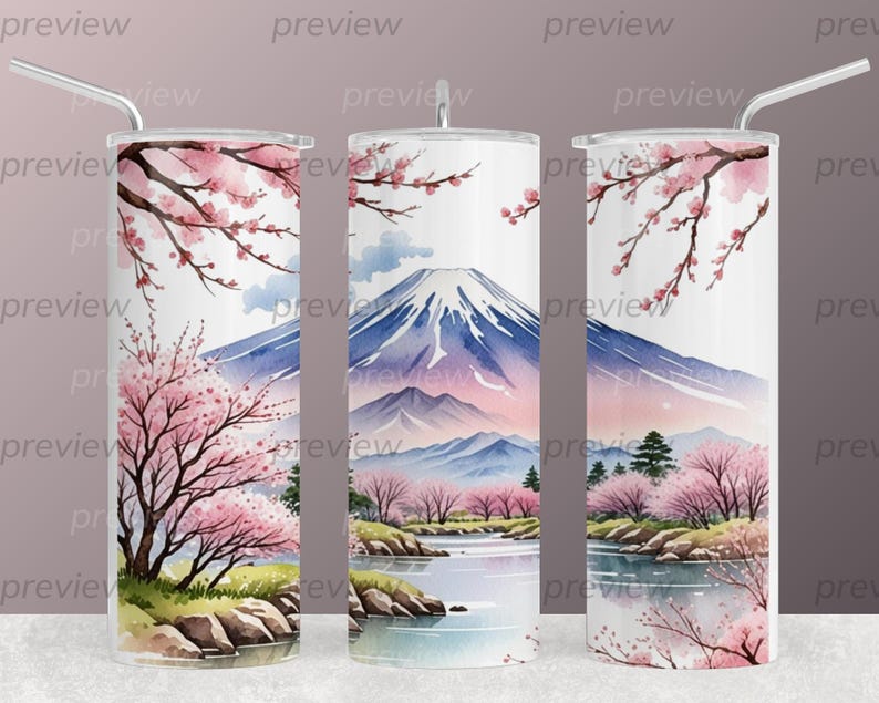 Sakura Nature Clip Art Set, Cherry Blossom Tree, PNG Bundle for Japan Sublimation Design ...
