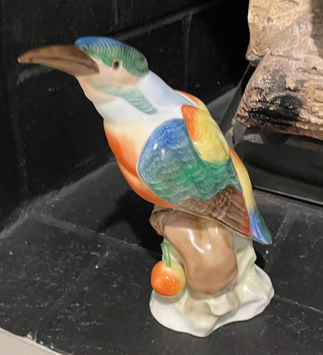 Vtg 9’ Herend Hand-painted Porcelain Kingfisher Bird. 5069-0-00 - Etsy