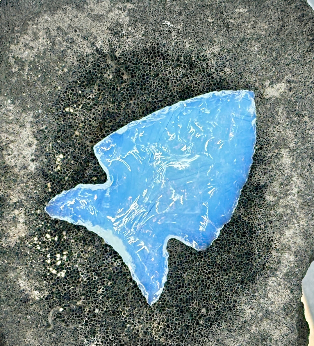 Opalite Spear Point - Flint Knapping by Steve Zamjohn - Etsy