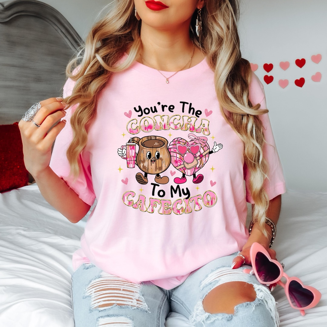 Concha to My Cafecito T-shirt Fun Mexican Foodie Love Tee Unique ...