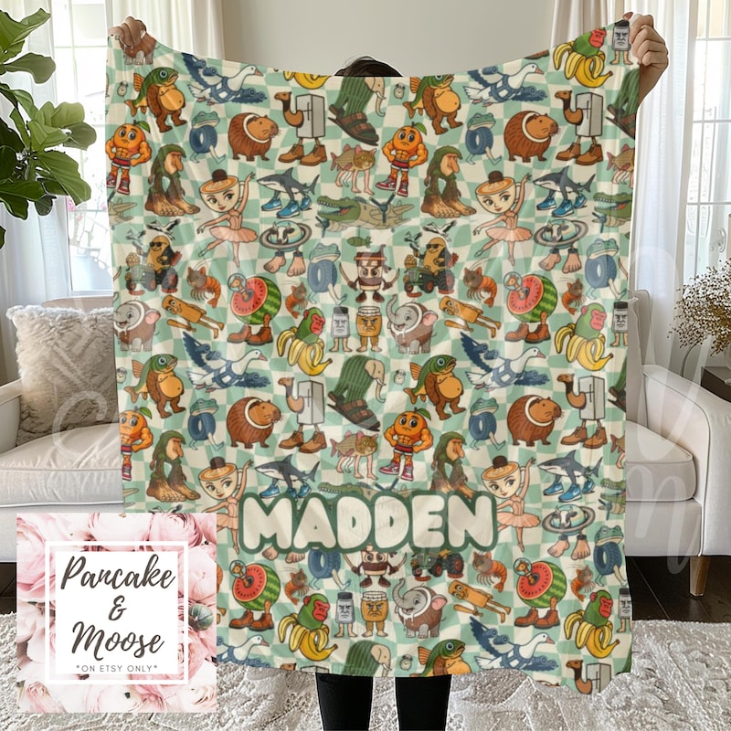 Steal a Brain Rot Blanket - Etsy