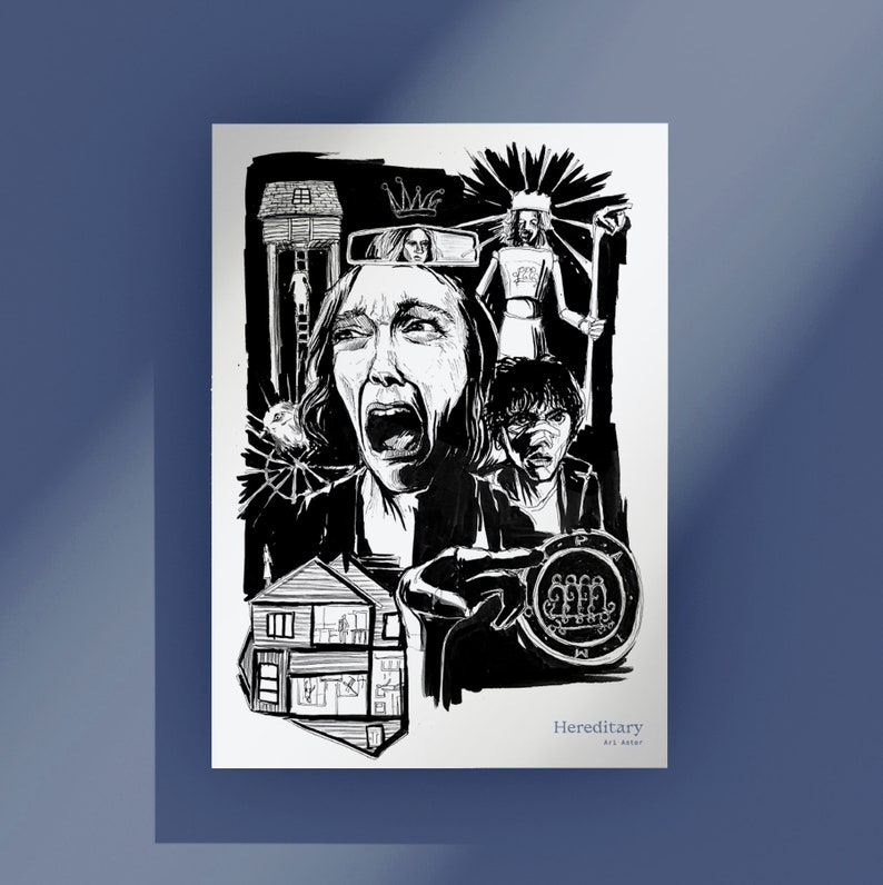 Hereditary Movie Illustration Poster by Ari Aster - Etsy