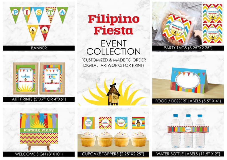 Philippine Fiesta Custom Party Bundle Set, Custom Party, Custom ...
