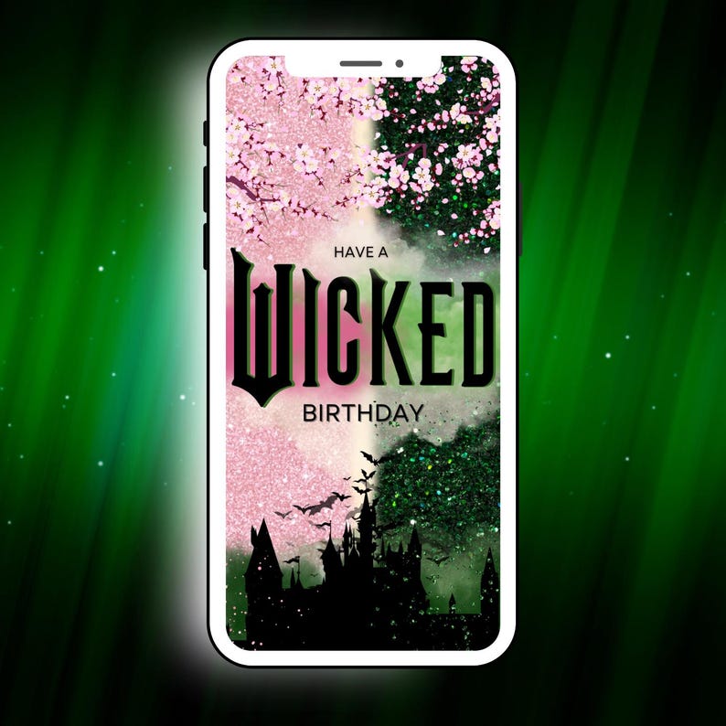 Wicked Party Birthday - Digital Card - Etsy