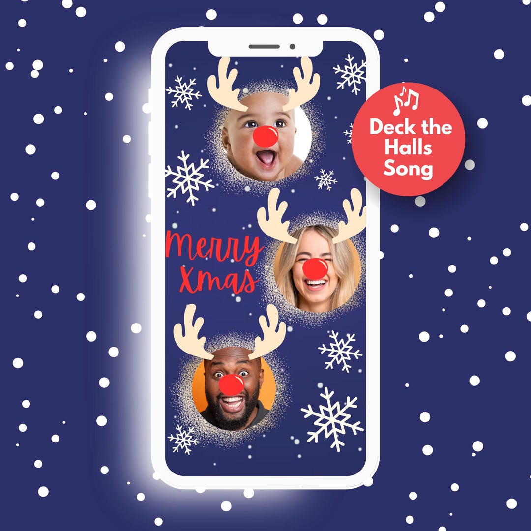 Christmas Card Ecard, With Music - Etsy UK