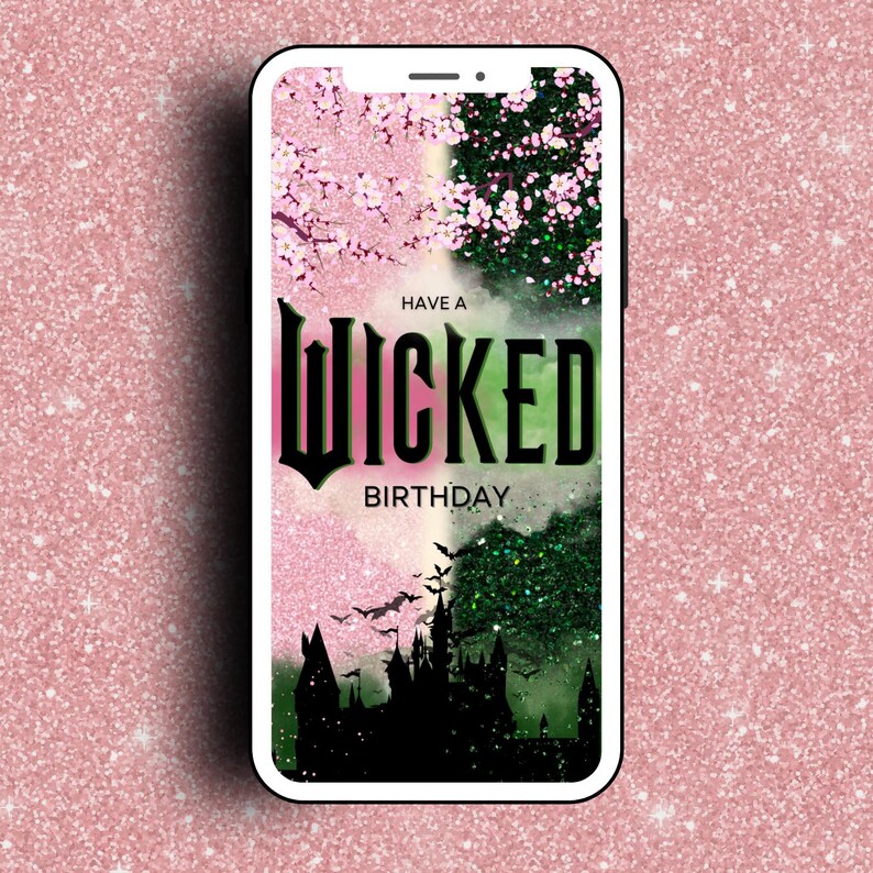 Wicked Party Birthday - Digital Card - Etsy