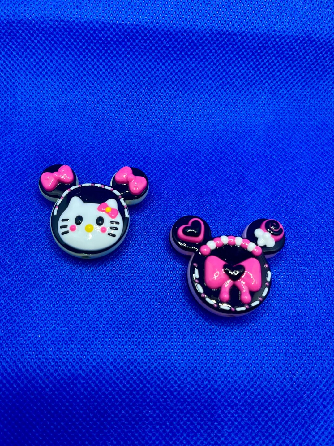 HK Flat Focal Bead - Acrylic - Hand Painted - Double Sided - Set of 2 ...