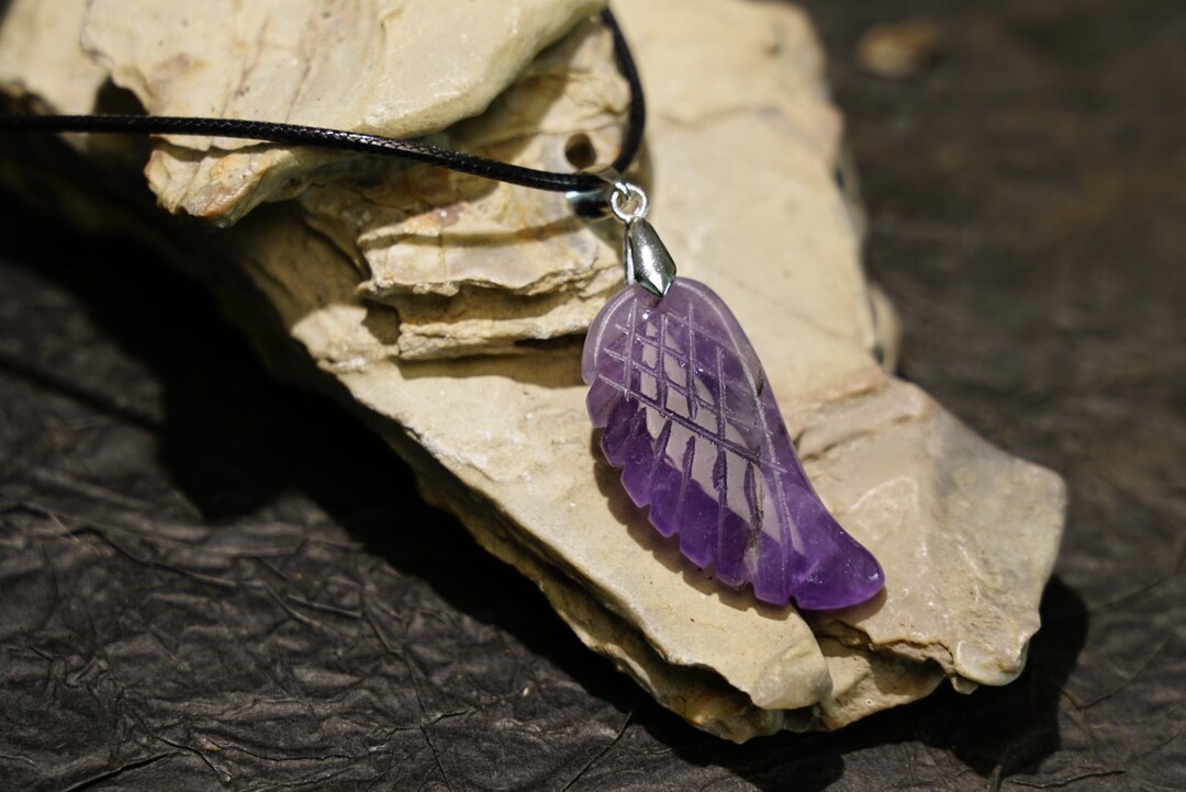 Angel Wing Necklace Triple Quartz Amethyst Rose Clear Crystal - Best ...