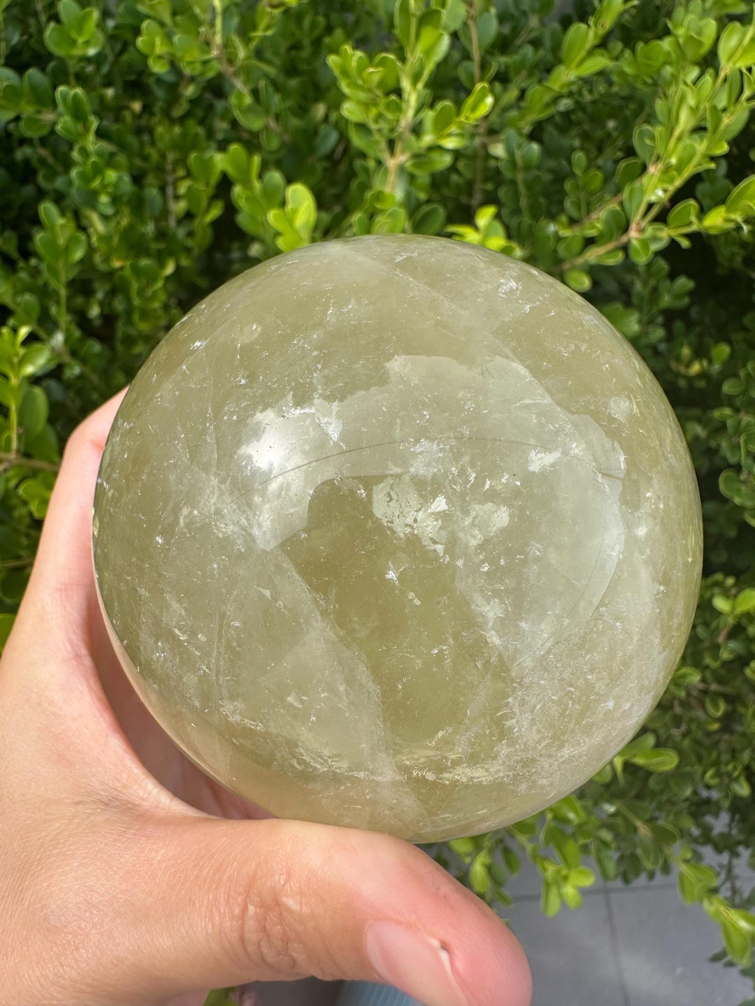 Natural Citrine Sphere - Solar Plexus Chakra Stone for Abundance ...