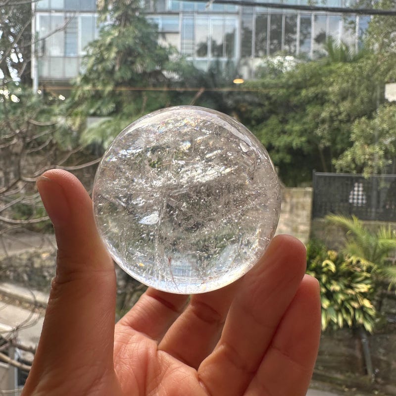Quartz Crystal Ball - Etsy