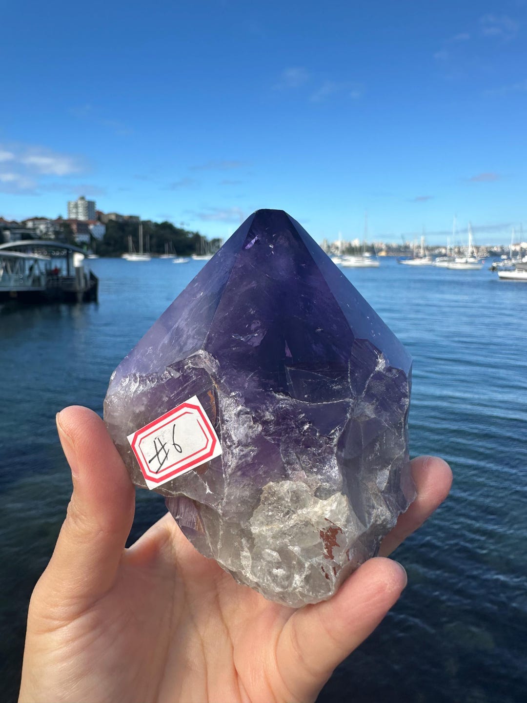 AAAA Uruguay Raw Amethyst Point | Premium Quality Crystal Wand for ...