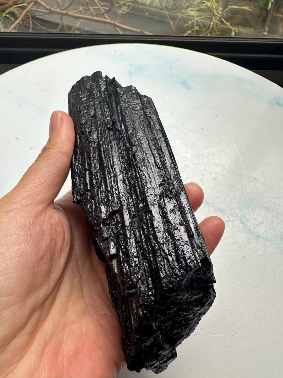 Large Raw Black Tourmaline Specimen - High Lustre Natural Schorl ...