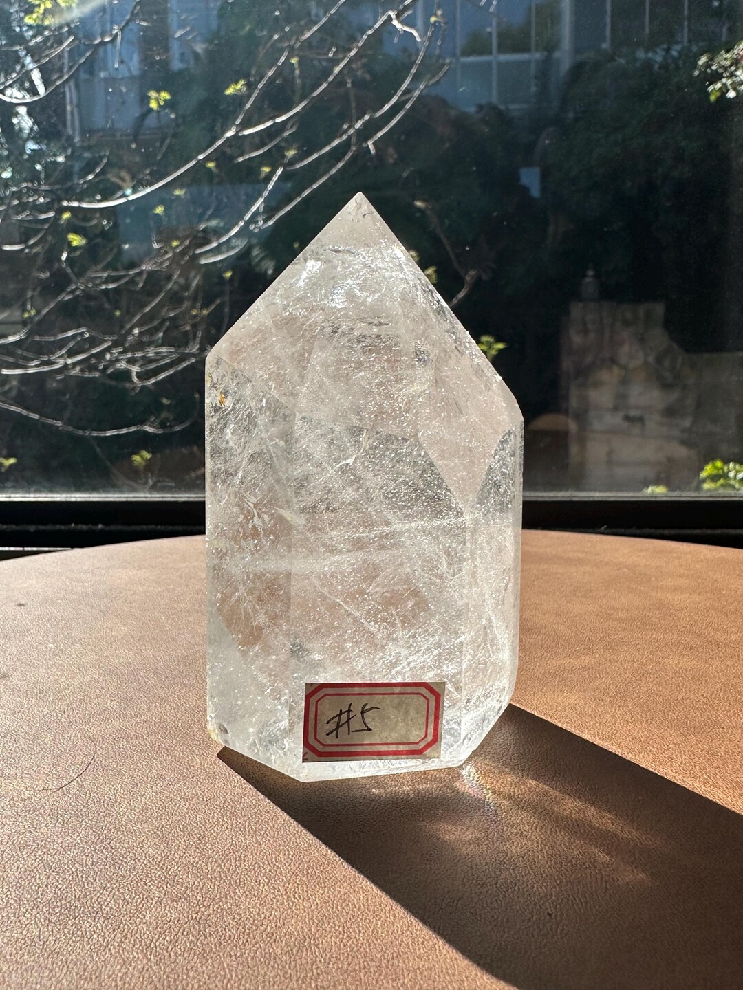 AAAA Brazilian Large Clear Quartz Tower, Large Crystal Obelisk, One-of ...