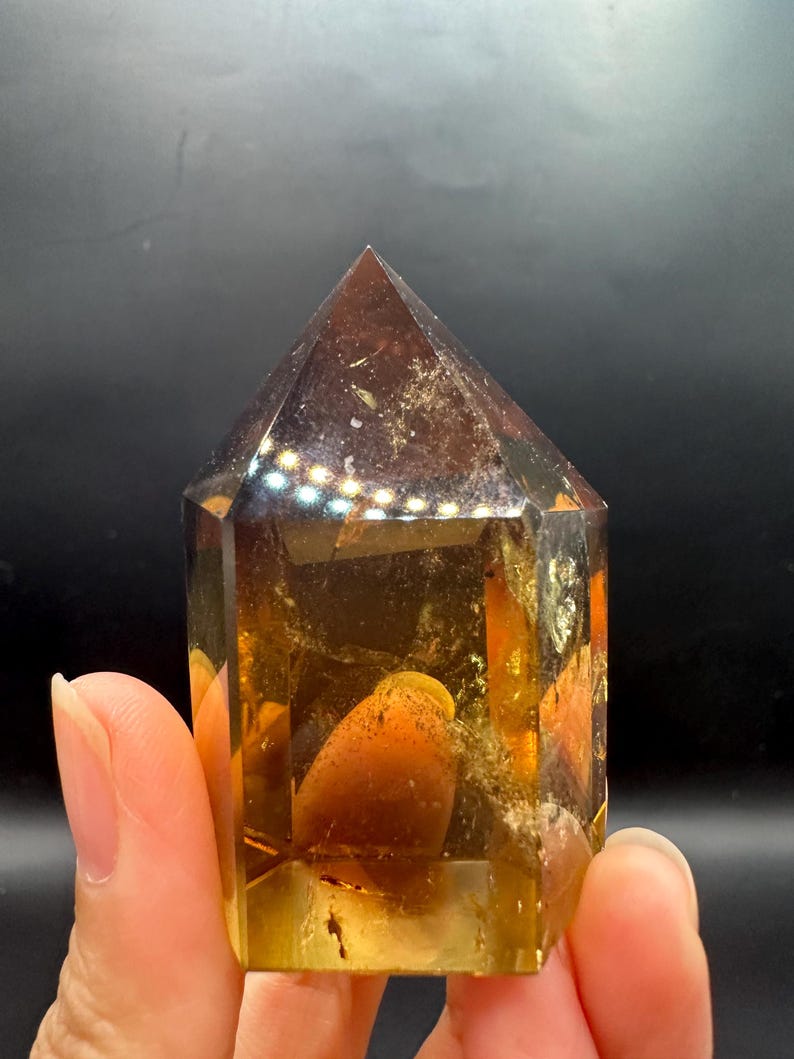 Rare Snowy Mountain+ Shadow Mountain Phantom Congo Citrine Tower ...