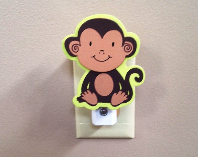 MONKEY Night Light, Jungle Night Light, Safari Night Light, Monkey - Etsy