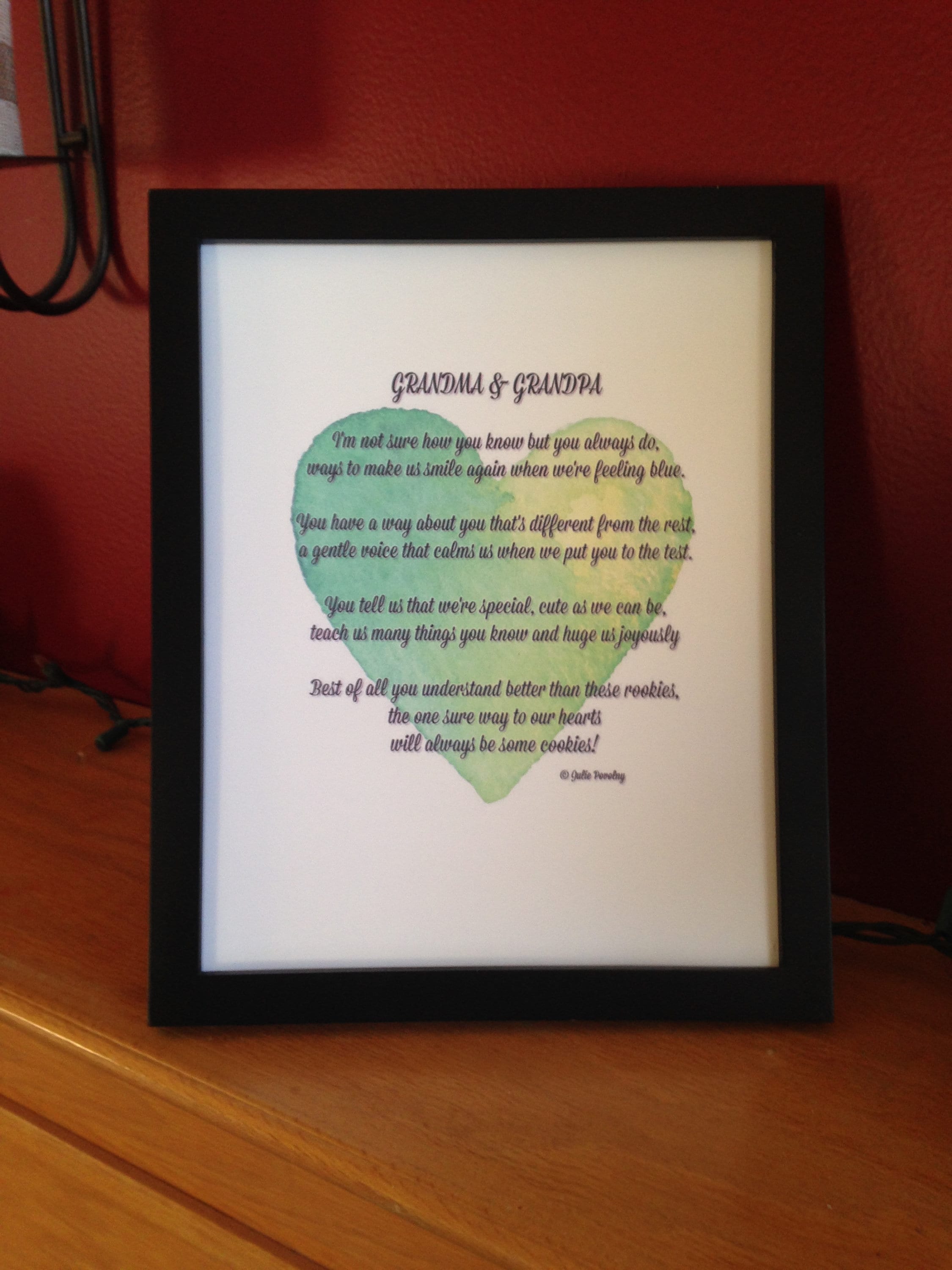 Grandparents Poem, Digital Print, Grandparent Gift, Digital File ...